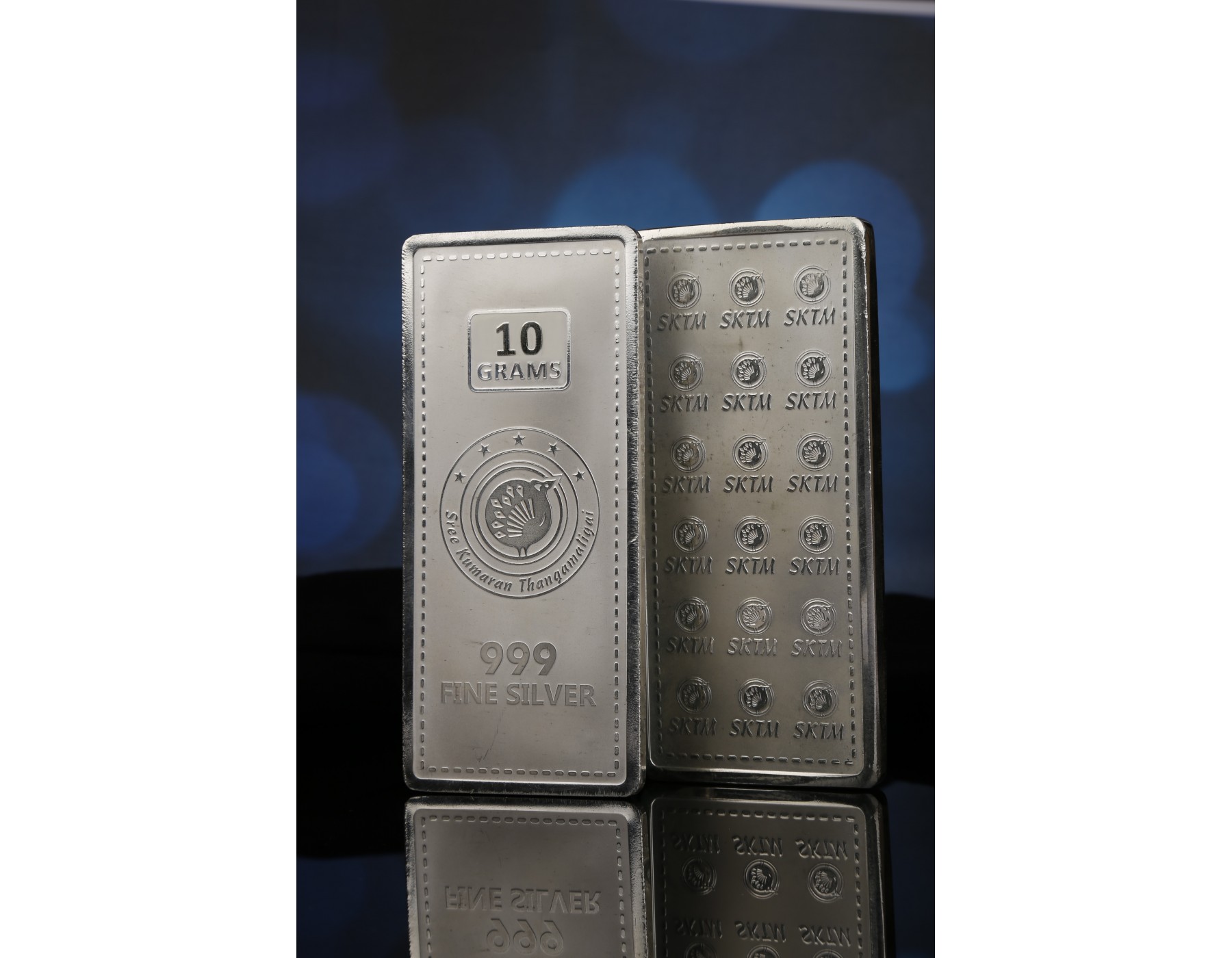 Sree Kumaran | 24K 10 GRM Sterling Silver Bar- 999 Purity