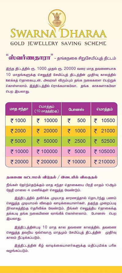 Sree Kumaran | Gold Saving Scheme
